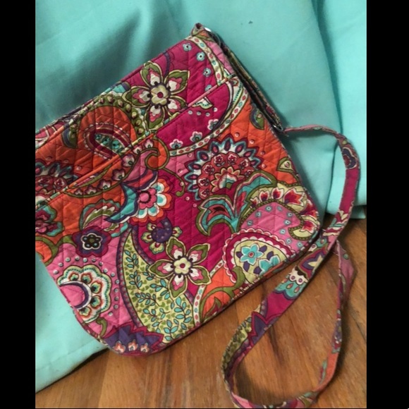 Vera Bradley | Bags | Vera Bradley Pink Swirls Crossbody Bag | Poshmark